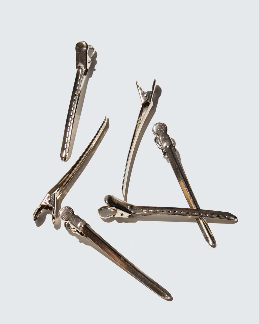 Styling Hair Clips, Zilver | 6-Pack | Metalen haarclips